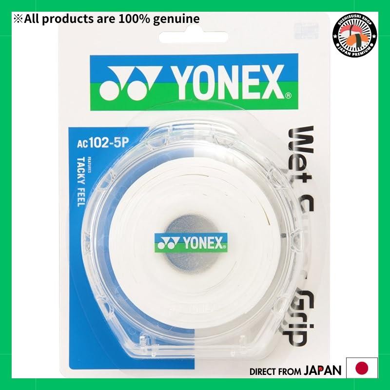 Yonex Tennis Badminton Grip Tape Wet Super Grip with Case (5-Pack) AC1025P White | Shopee ...