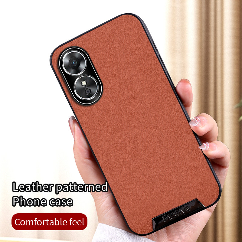 Case OPPO a17 CPH2477 a17k CPH2471 High end leather textured protective ...