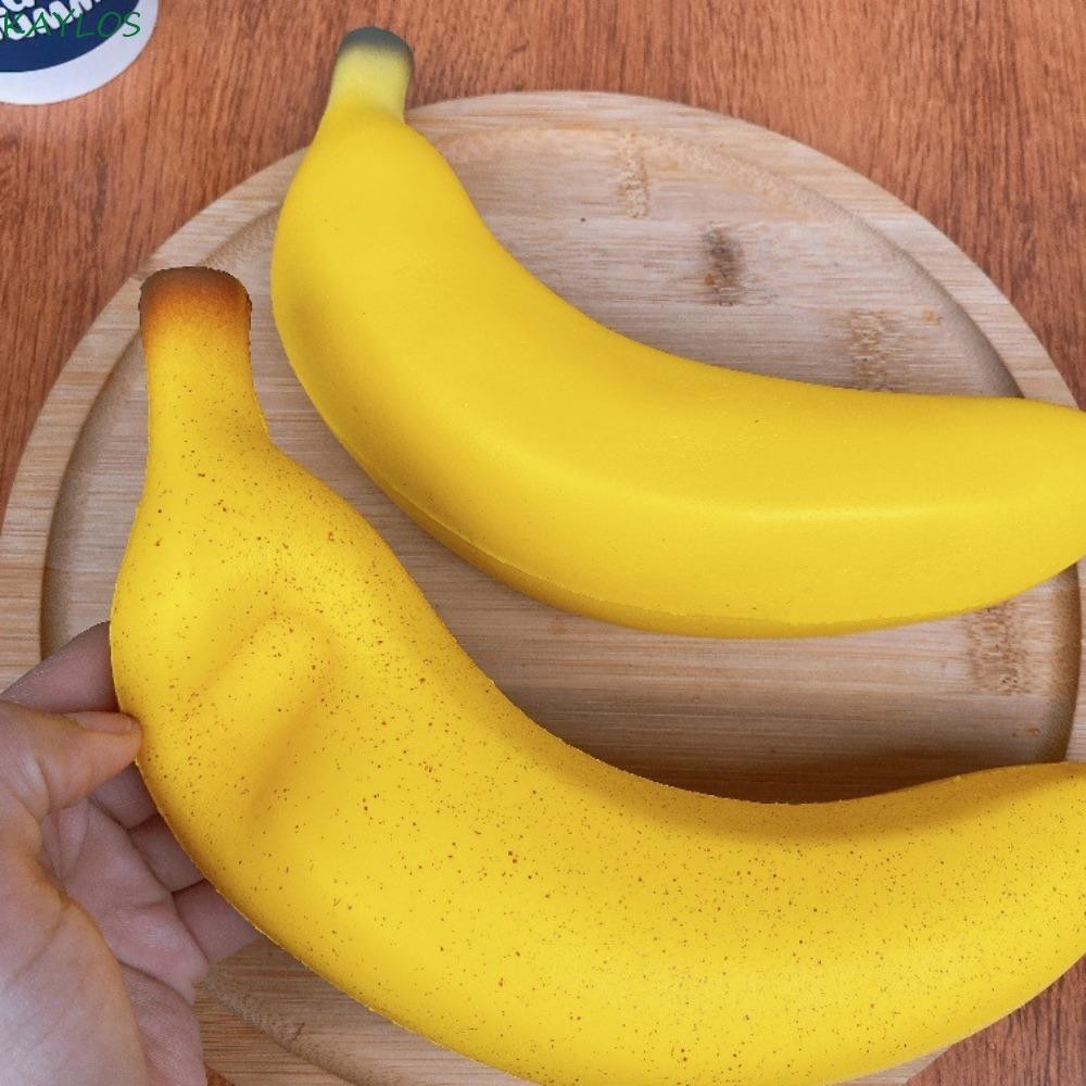 KAYLOS 2pcs Banana Squeeze Toy, Simulated Slow Rebound Banana Fidget ...
