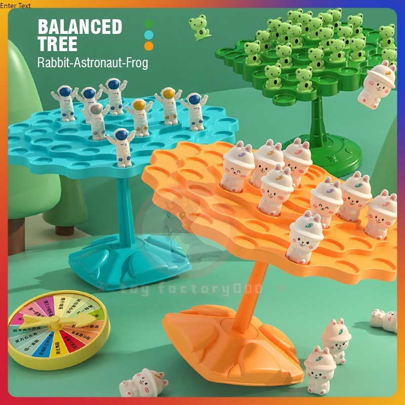 Frog Stackable Balance Tree Toy Thinking Training Puzzle Toys Learning ...