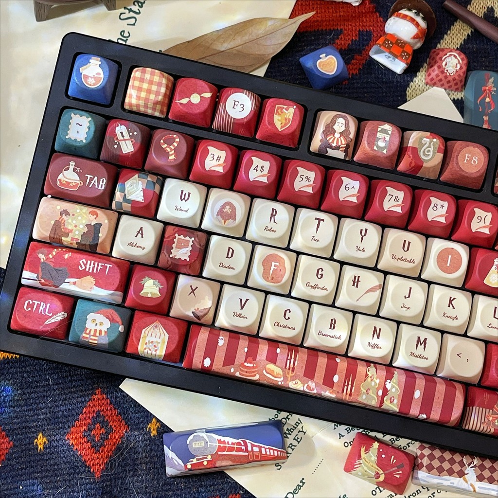 Hogwarts Christmas Night Keycap 137 Keys Cherry/SO Profile PBT Five ...