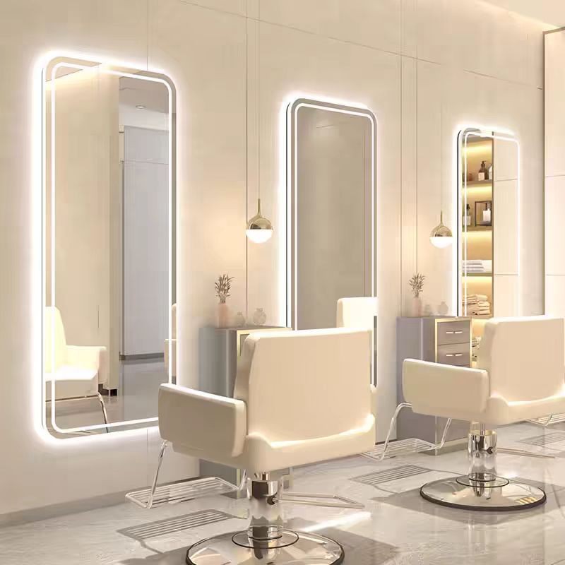 LED Bathroom Mirror With Light Tricolor Light Smart Mirror Wall Beauty ...