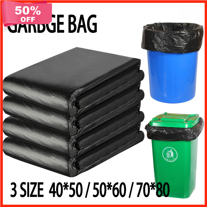 100pcs Trash Bag Garbage Bag Biodegradable Household Increase The Extra ...