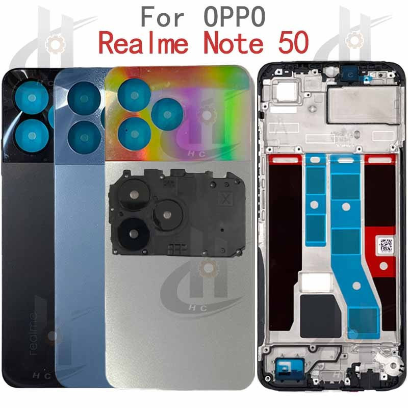 For OPPO Realme Note 50 RMX3834 Battery Back cover Housing middle frame ...