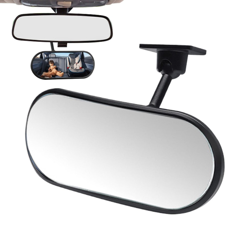 Car Baby Observation Mirror Auxiliary Mirror 360° Adjustable Rear View ...
