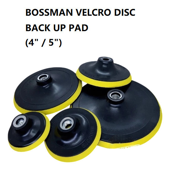 4" / 5" X 1.5MM BOSSMAN Velcro Disc - Back Up Pad | Shopee Philippines