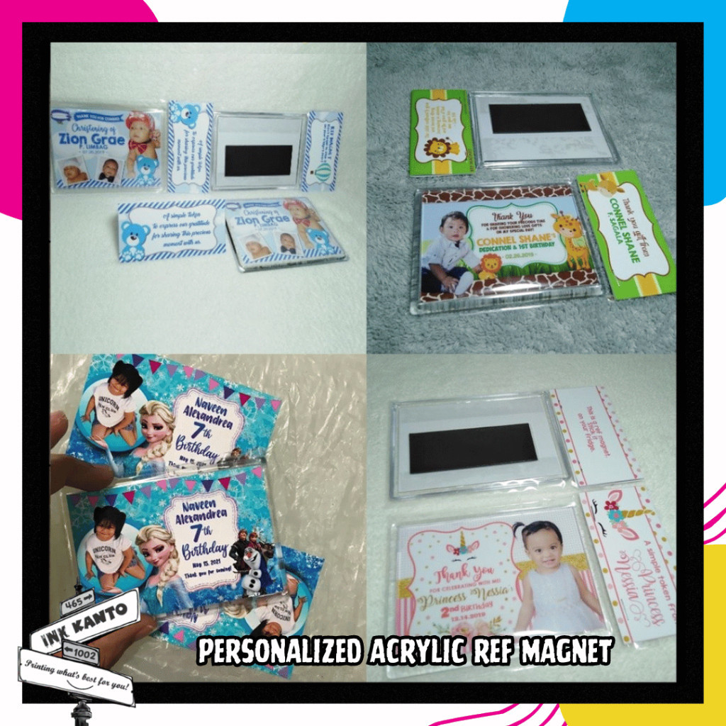 INK KANTO PACKAGE Personalized Acrylic Ref Magnet | Shopee Philippines