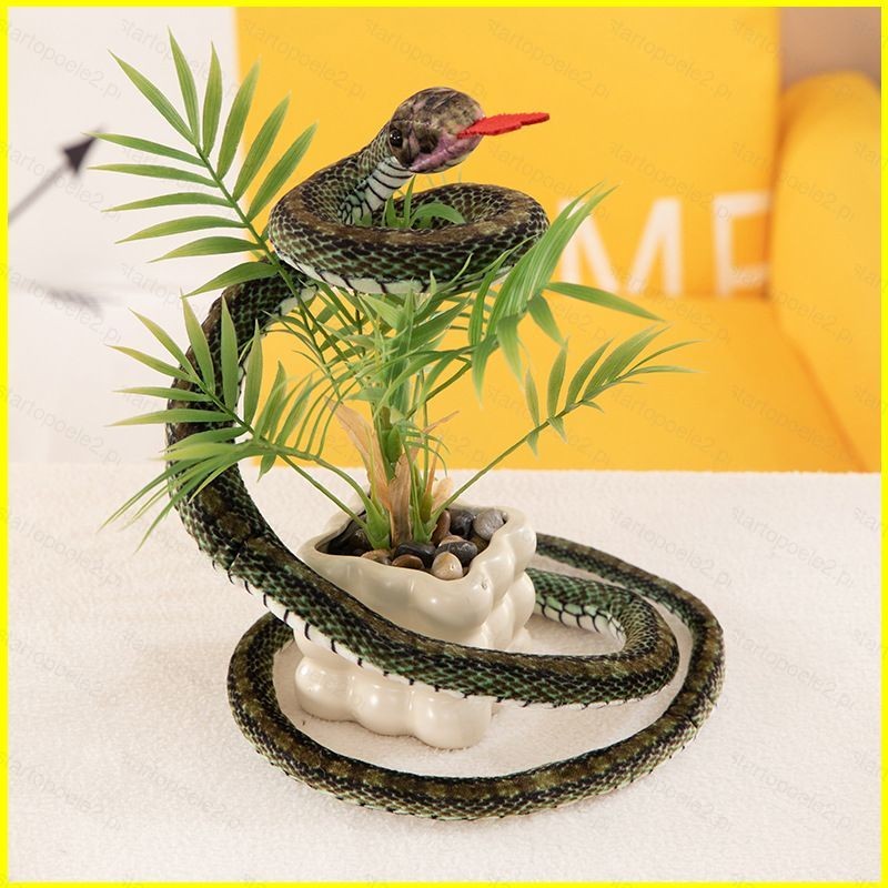 ST2 150cm Halloween simulation fake snake cobra round head snake tricky ...