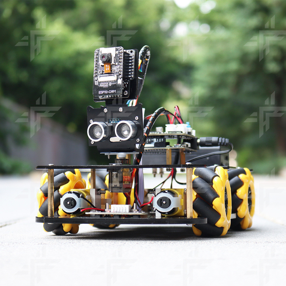 ESP-32 Camera Programming Education Robot Car IoT Ultrasonic Intelligent Obstacle Avoidance ...