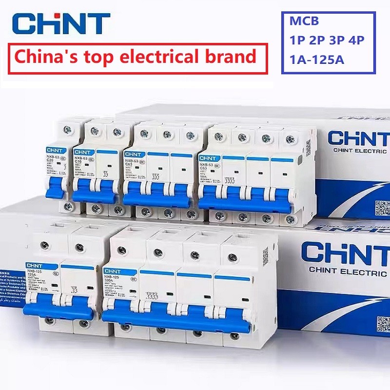 CHNT CHINT NXB-63 1P 2P 3P 4P AC 230/400V Miniature Circuit Breaker C 6A 10A 16A 20A 25A 32A 40A ...