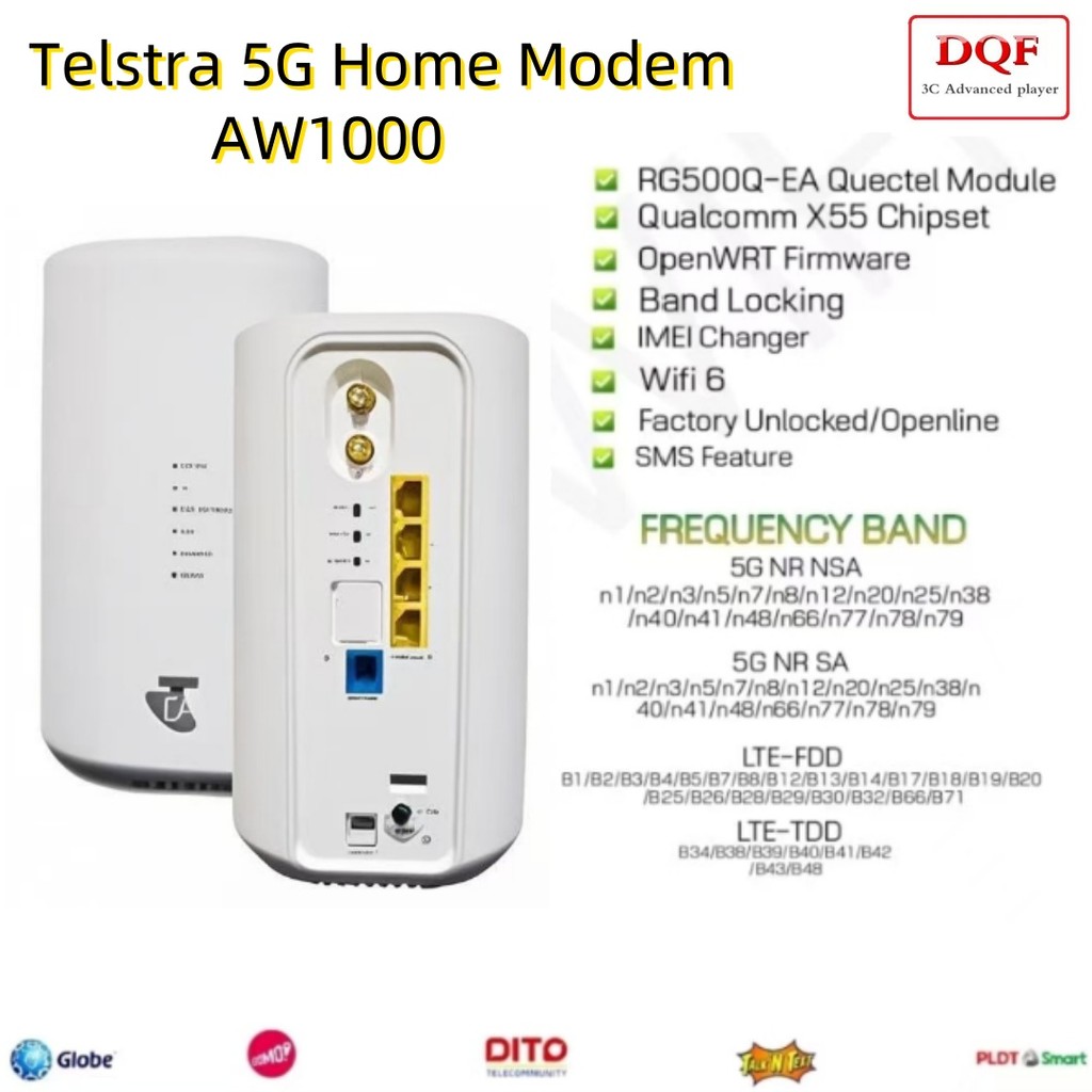 Telstra 5g Home Modem x55 AW1000 Wifi 6 AX3600 OpenWRT(IMEI changer ...