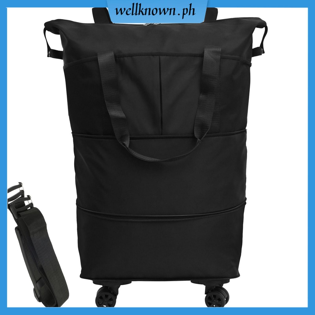 Rolling Luggage Bag Expandable Foldable Duffle Bag with Wheels Large ...