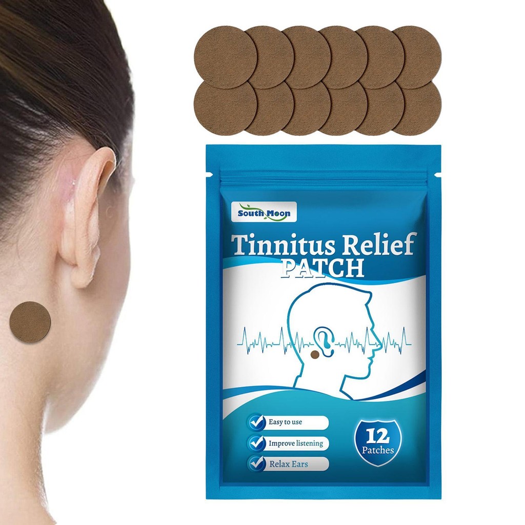Tinnitus Relief for Ringing Ears Tinnitus Ear Patches 12 pcs Ear Patch ...