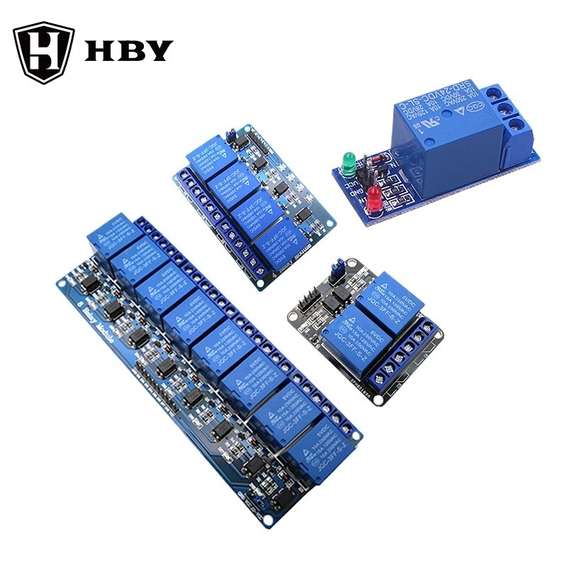 5V 1 2 4 8 channel relay module with optocoupler Relay Output 1 2 4 8 way relay module In stock ...