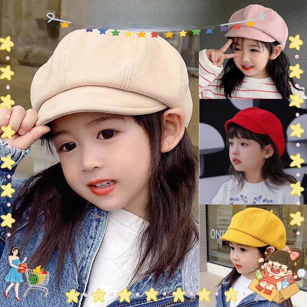 Cute Baby Kids Berets, Soft Woolen Baby Beret Hat, Korean Cute Warm ...