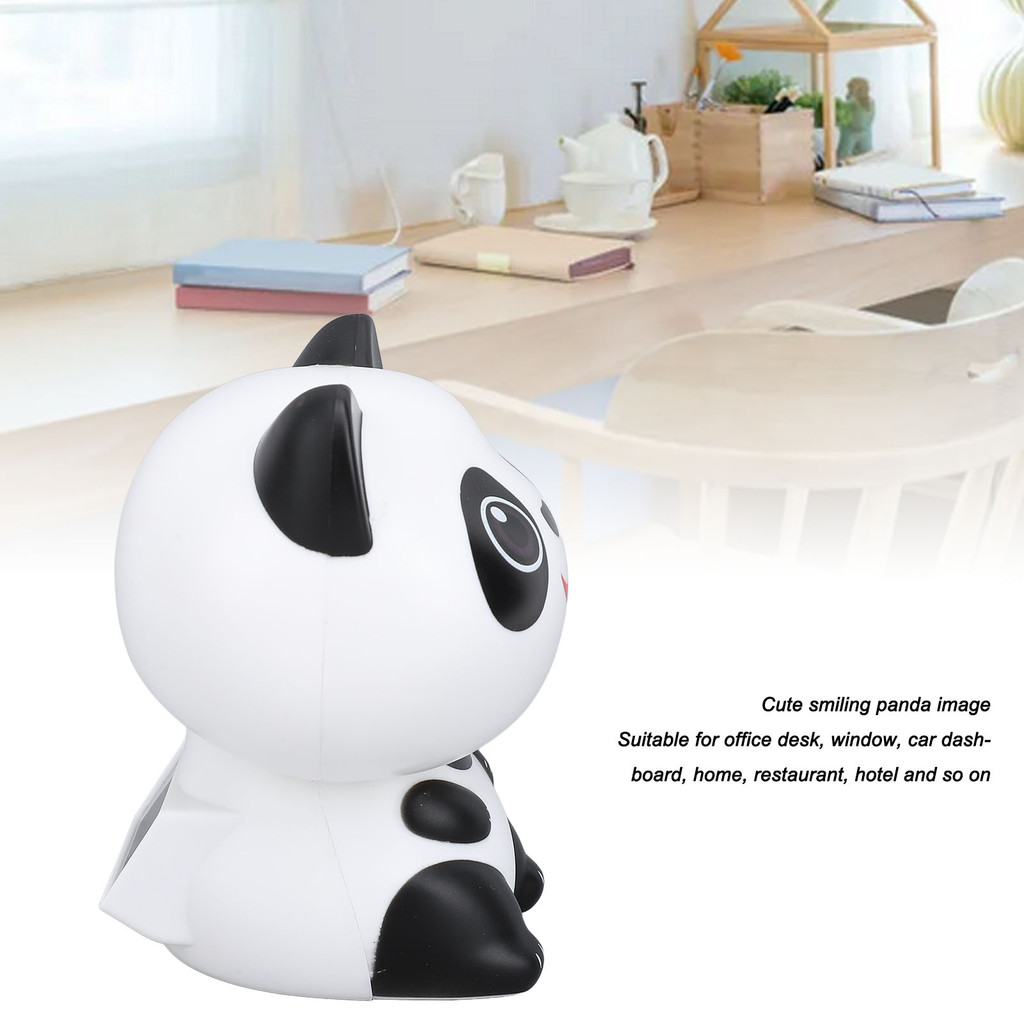 [EPAY] Solar Powered Nodding Panda Figurine ABS Light Sensing Cute ...