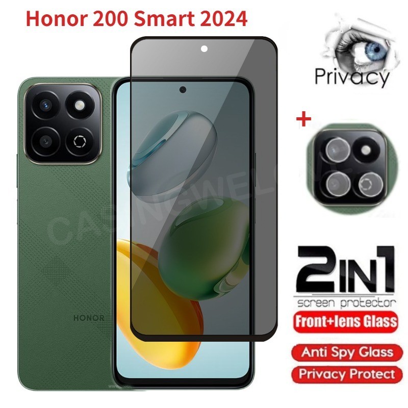 2in1 Privacy Screen Protector Film For Honor 200 Smart 5G 400 Smart X7c ...