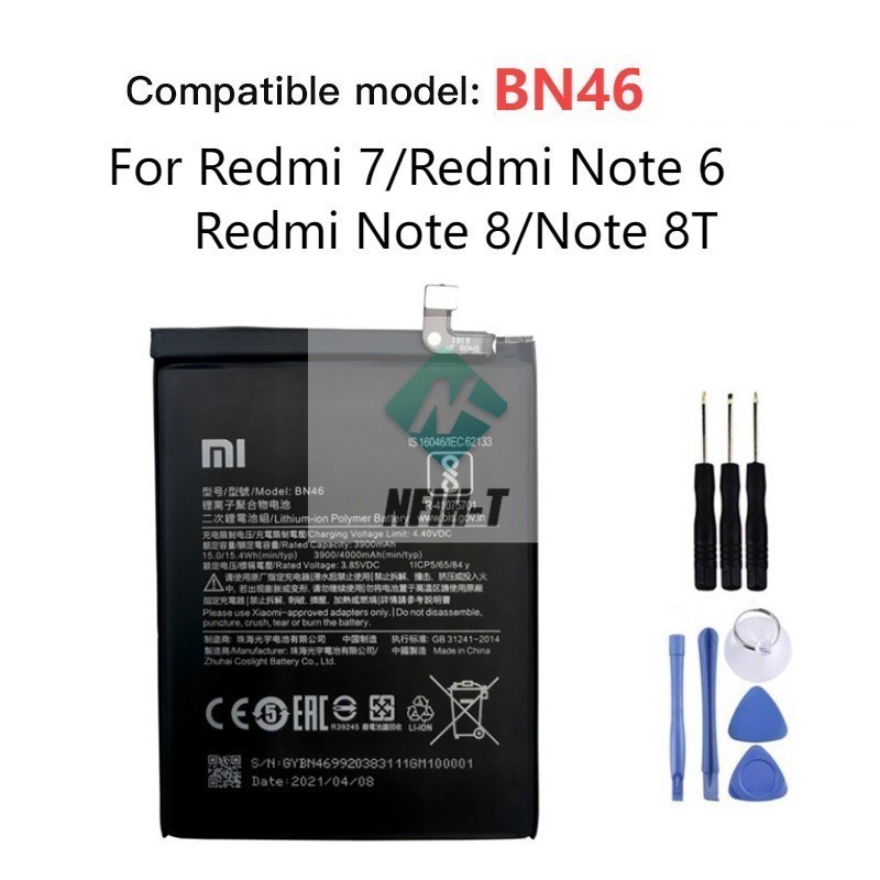 Redmi Note 8/ Note 8T/ Redmi 7/ Note 6 Battery Replacement BN46 ...