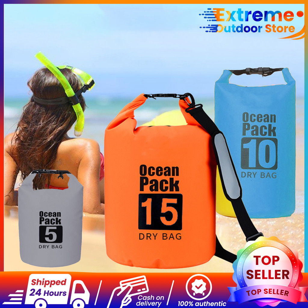 Dry Bag (5L 10L 15L ) Ocean Pack Waterproof Bag Sports bag Outdoor Water sports bag Swimming ...