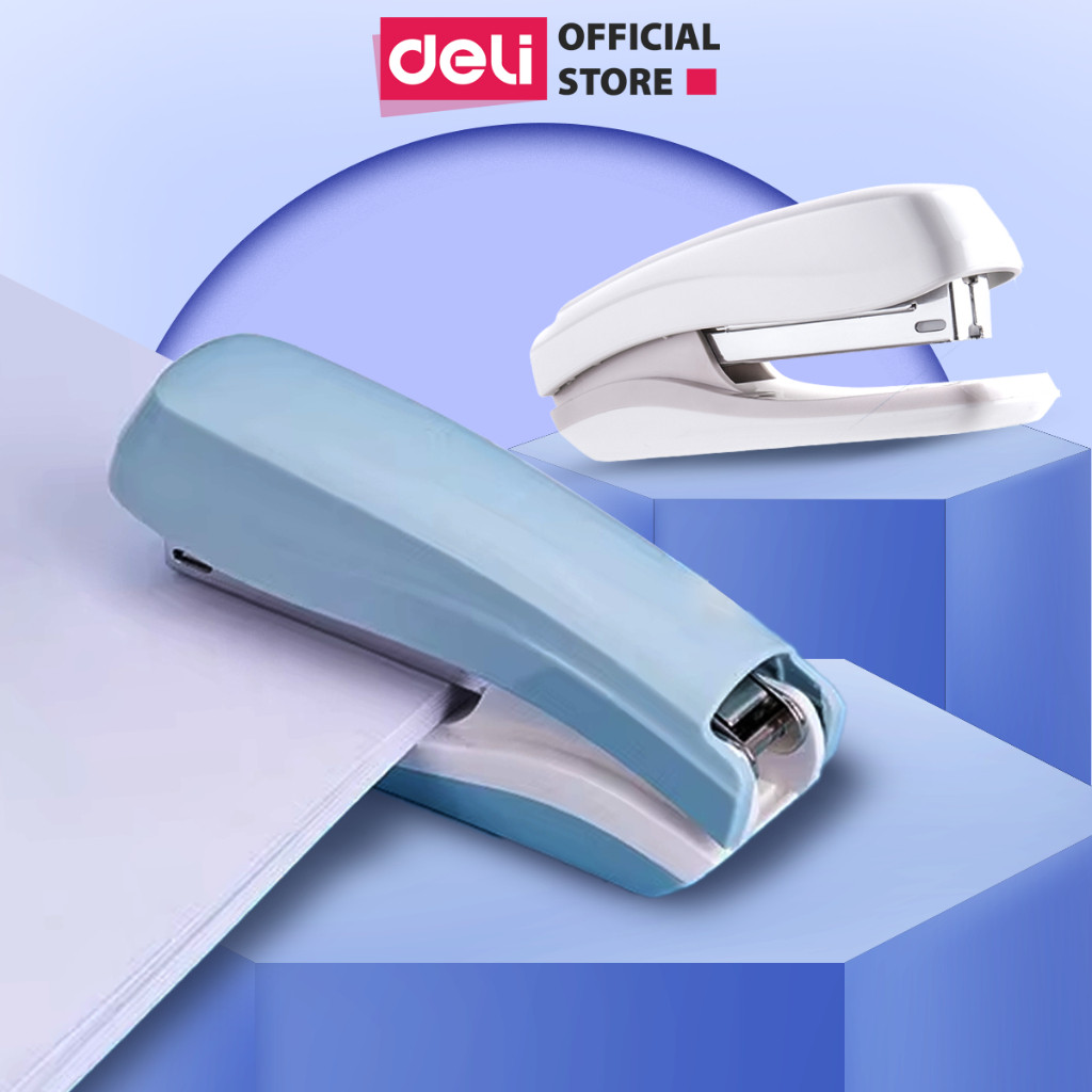 Deli Office Student Stapler Paper Stapler No. 12 Pastel Colors ...