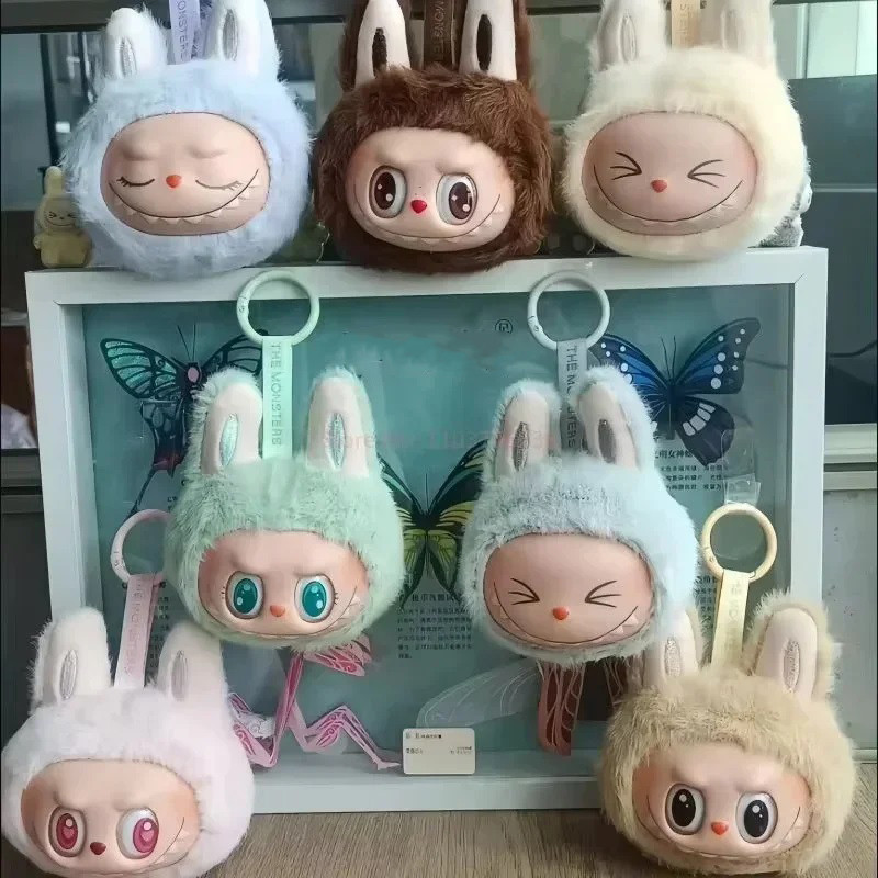 1pc Labubu Little Head The Monsters Figure Plush Toy Cute Mode Doll Bag ...
