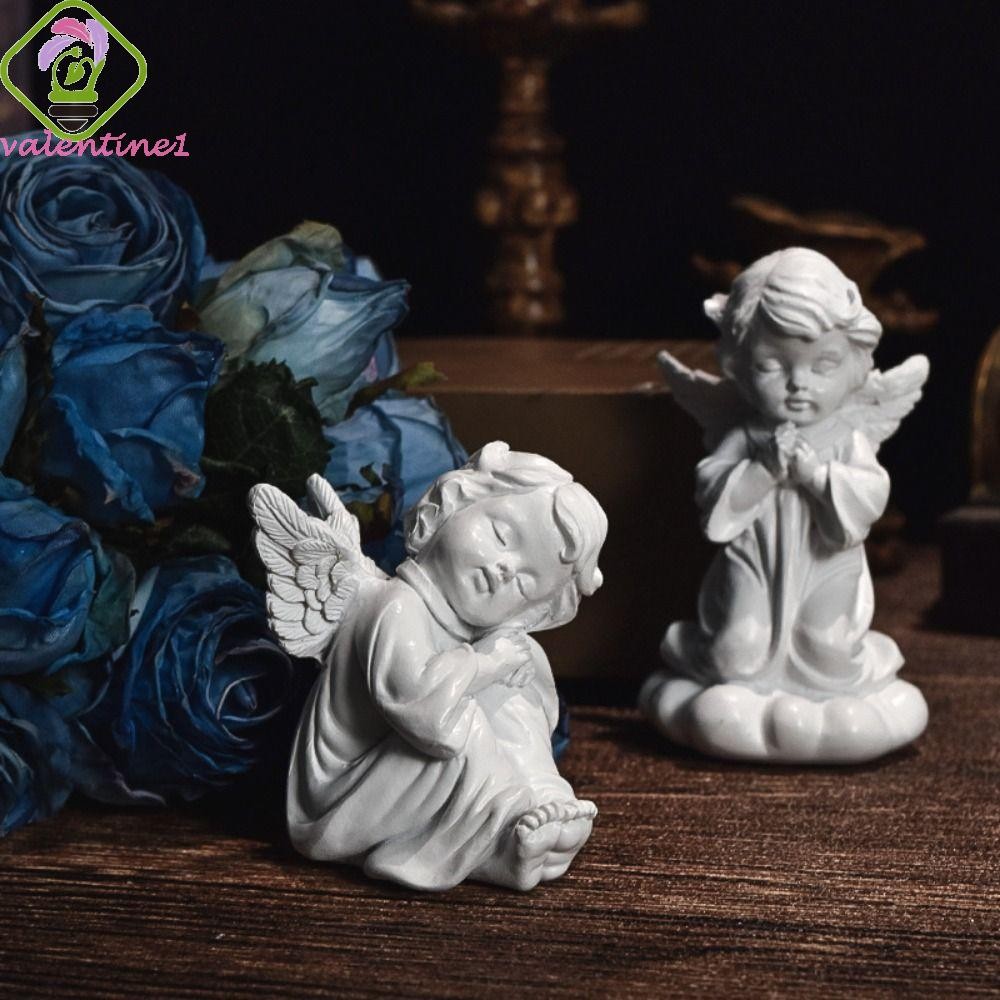 AVALENTINE Angel Figurine Cute Simple Small Decorative Bookcase ...