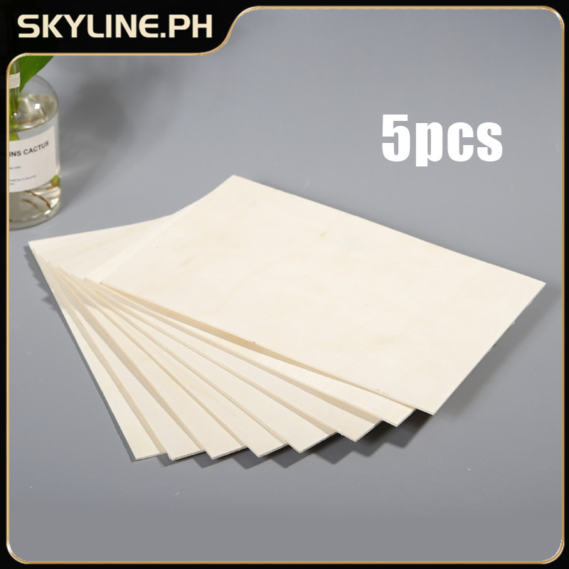 SKY 5pcs 2mm A4 DIY Model Balsa Wood Sheet Wooden Plate Crafts Model ...