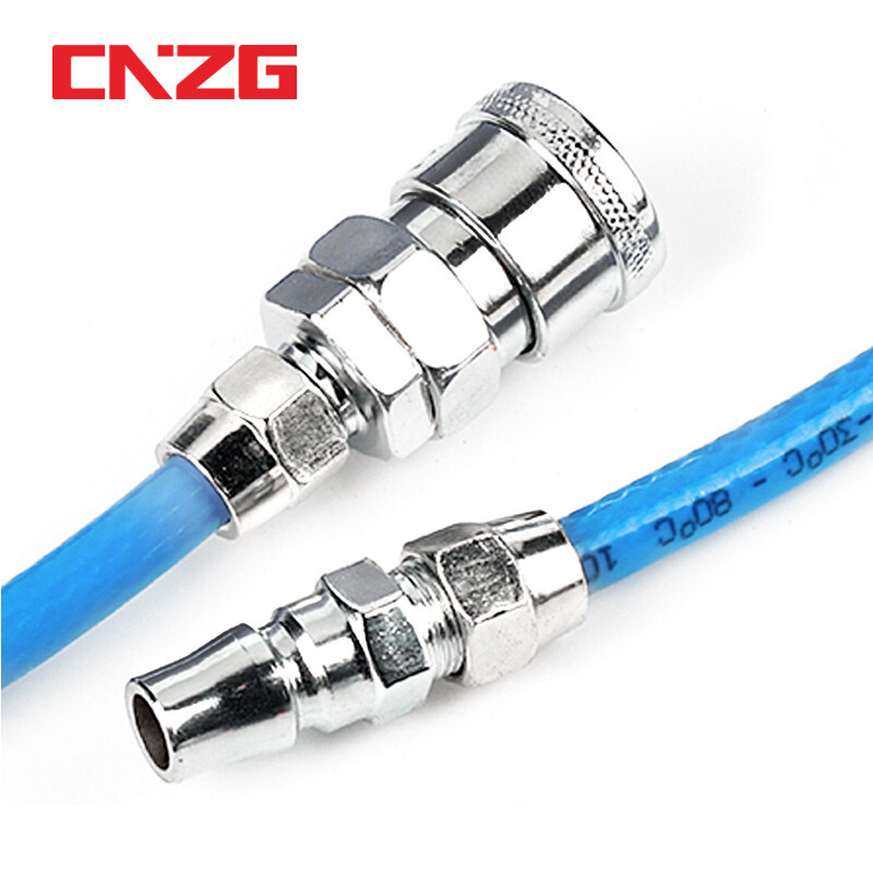 PP+Quick Release Coupler Pneumatic Fitting Compressor Hose Coupling 1/4 ...