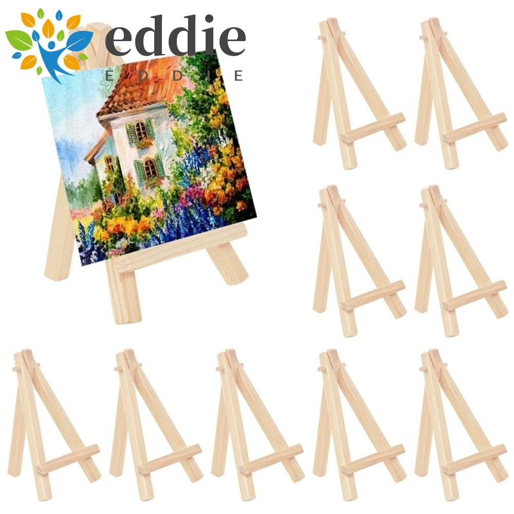 26EDIE Wood Mini Easel, Painting & Sketch Portable Triangle Display ...