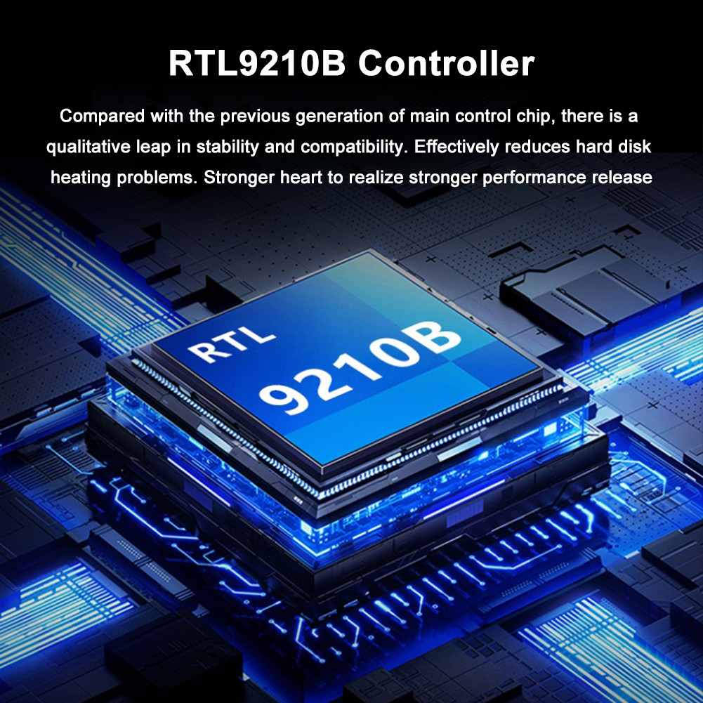 M.2 NVMe 2230 SSD Enclosure USB3.2 Gen2 10Gbps In-line External SDD ...