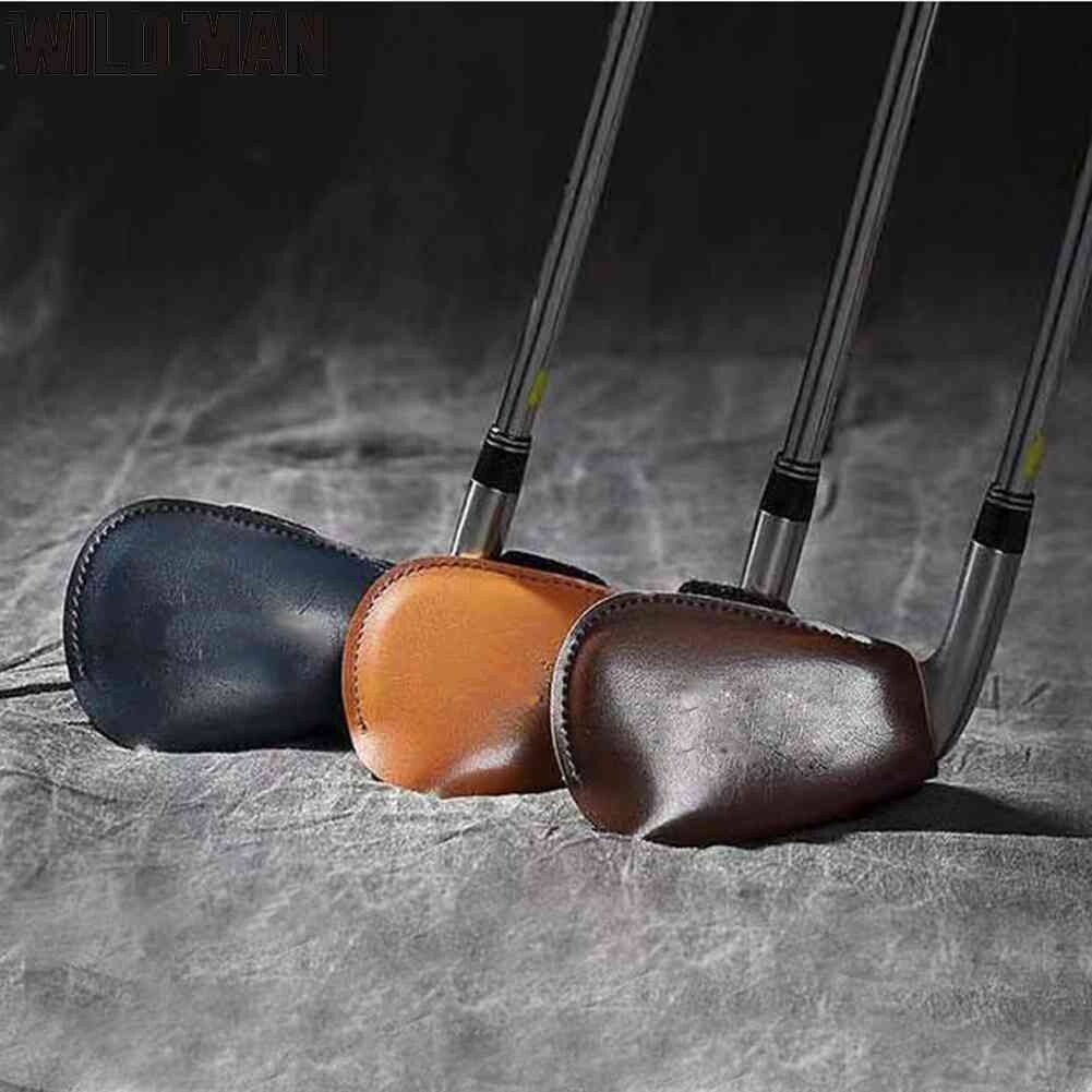 PP+Golf Club Head Cover PU Leather Wedges Golf Putter Headcover ...