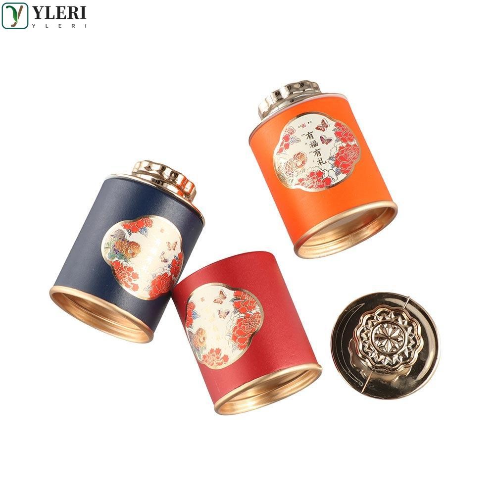 YLERI Empty Tea Tin Can, Paper Mini Tea Packaging Box, 2024 Dragon ...