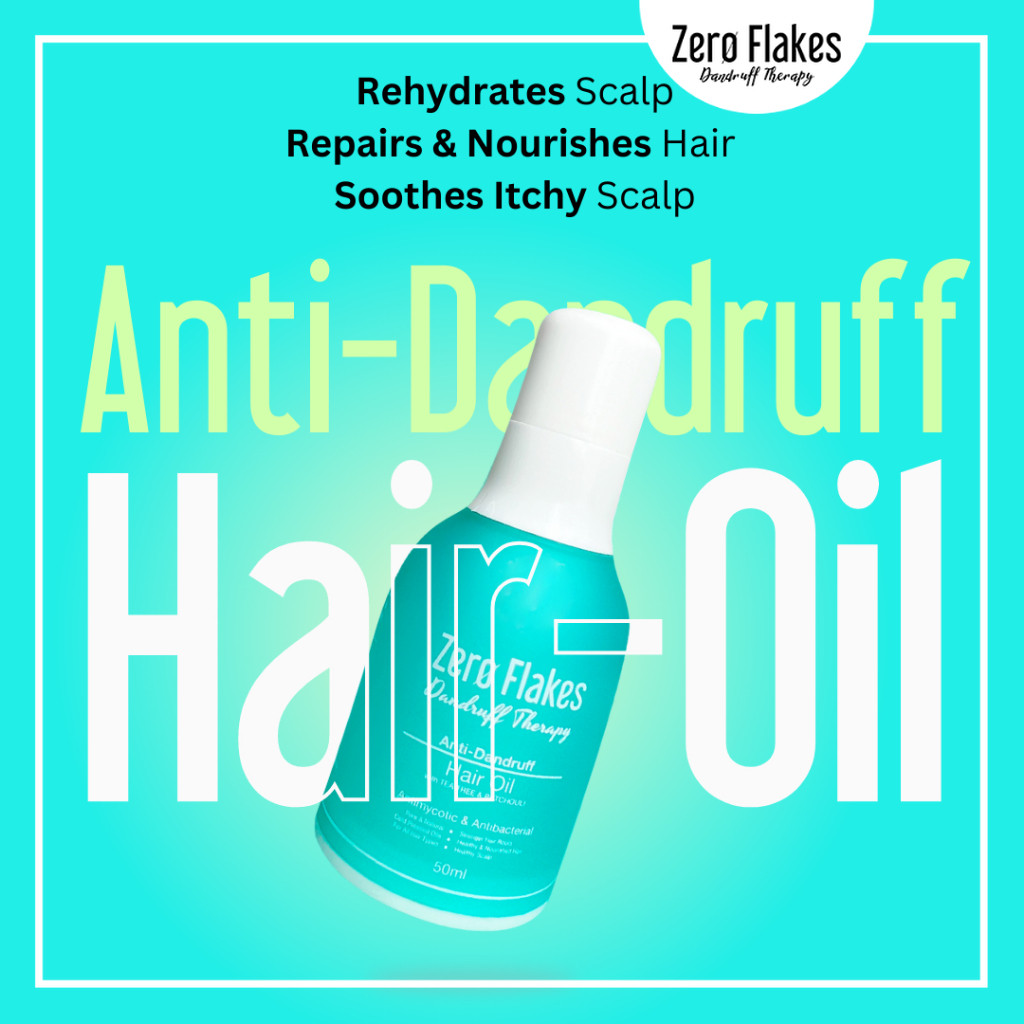 Zero Flakes Oil - 100% Natural Solution for Dandruff & Dry Scalp ...