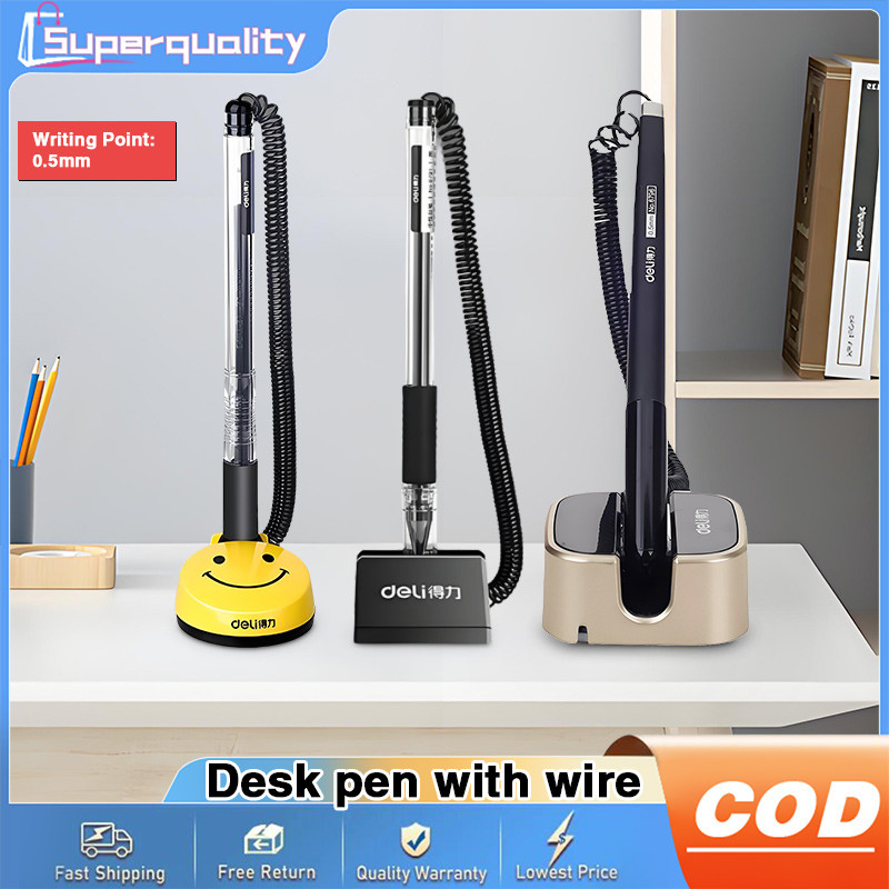 Desktop pen tali ballpen Desk Table Pen table top pen schoolsupplies ...