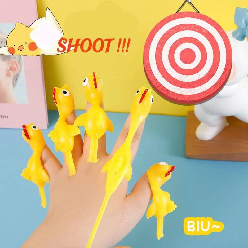 New finger slingshot turkey toy fun bird flying slingshot finger ...