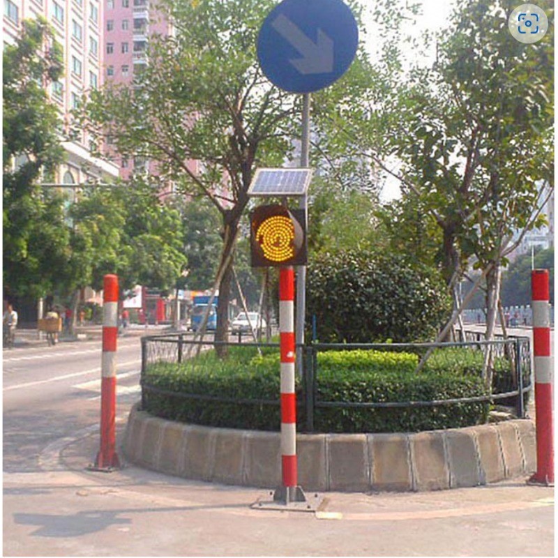 Wireless Solar Traffic Light Security Led Traffic Solar Powered Blinker ...