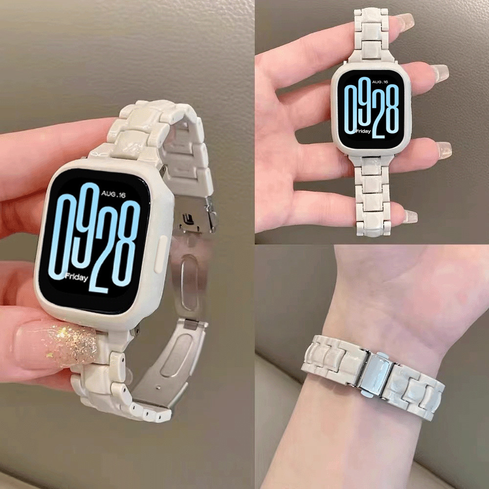 Cute Soft Silicone Case + Slim Resin Strap for Xiaomi Redmi Watch 5 ...