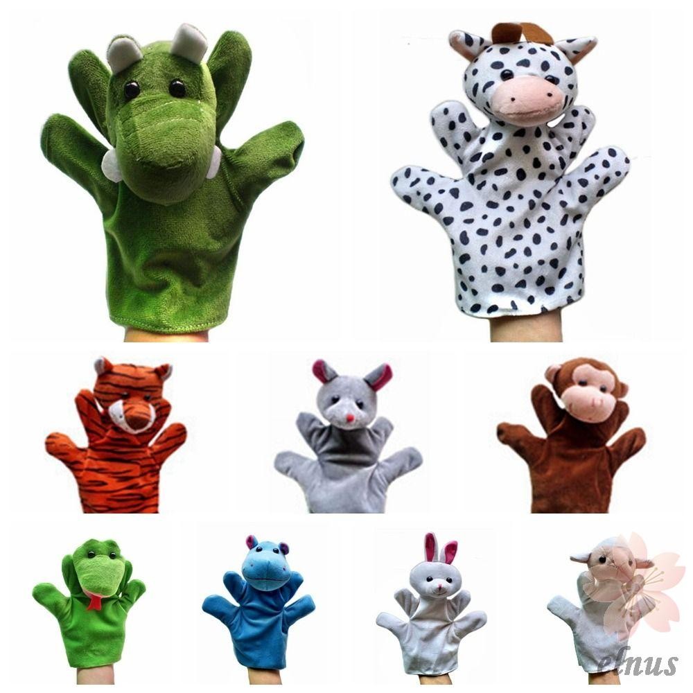 ELNUS Hand Puppets For Animal, 24 Types Plush Toy Adorable Hand Puppets ...