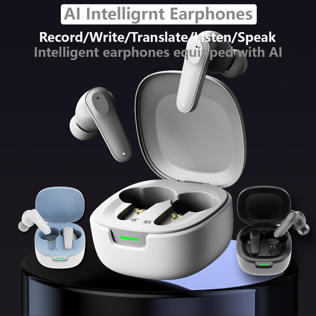 Languages Real Time Translator Earbuds AI Intelligent Voice Translation Earphones Simultaneous ...