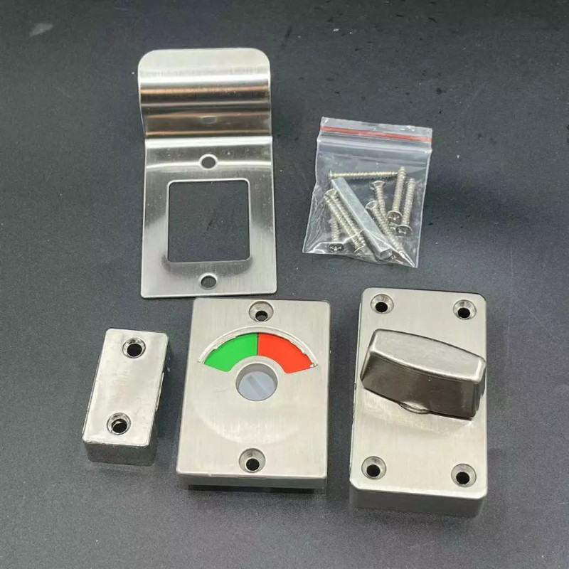 Stainless Steel Public Toilet Cubicle Door Buckle Bathroom Privacy ...