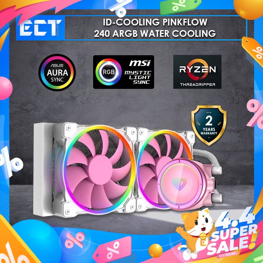 ID-Cooling Pinkflow 240 ARGB Water Cooling - Pinkflow 240 V2 / Diamond ...