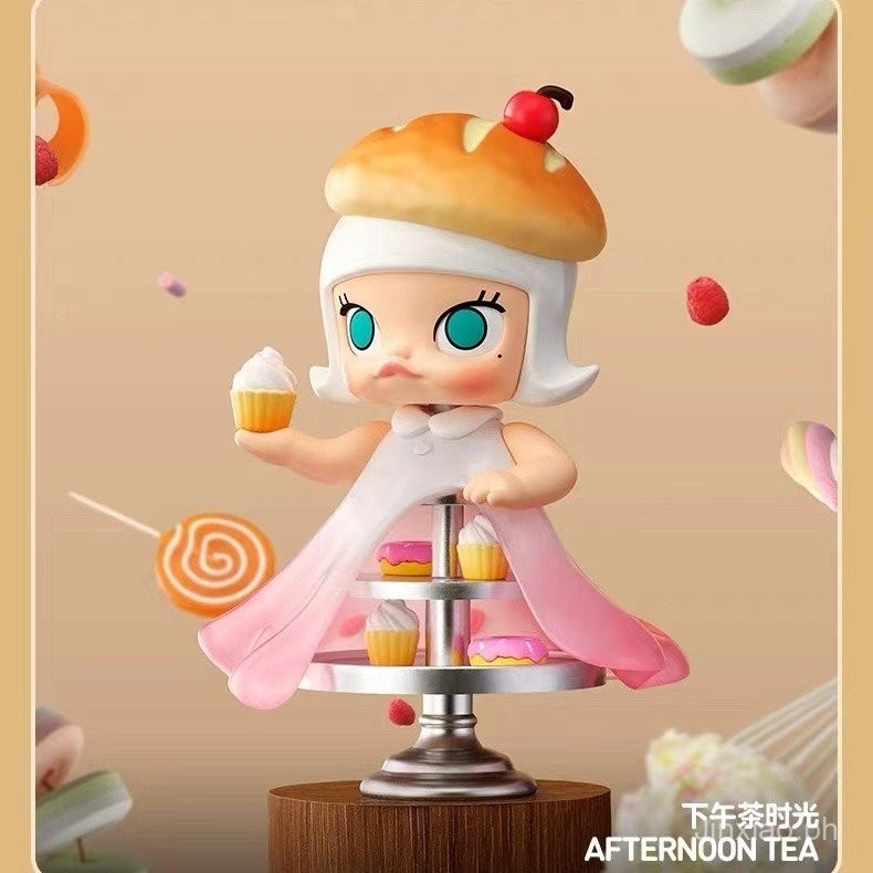 Genuine POPMART Pop mart MOLLY Bread Head Series Figurine Blind Box Toy ...