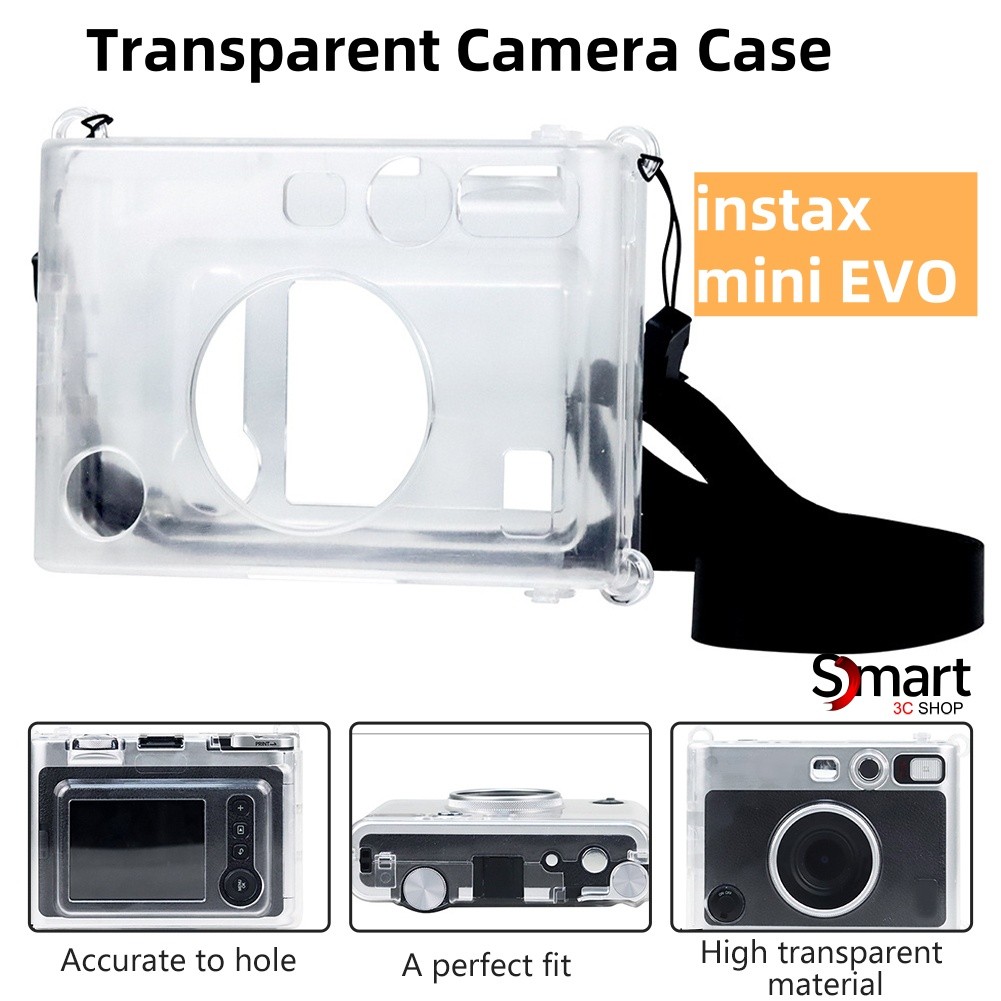 Shockproof Instax Mini EVO Transparent Case Crystal Case Camera ...