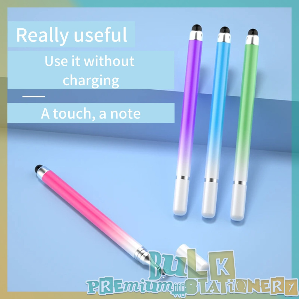 Macaron Gradient Change double head disc touch Capacitor Pen mobile ...