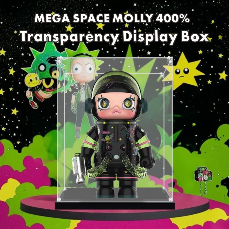 Acrylic display box ransparent case storage box FOR Popmart MEGA SPACE ...