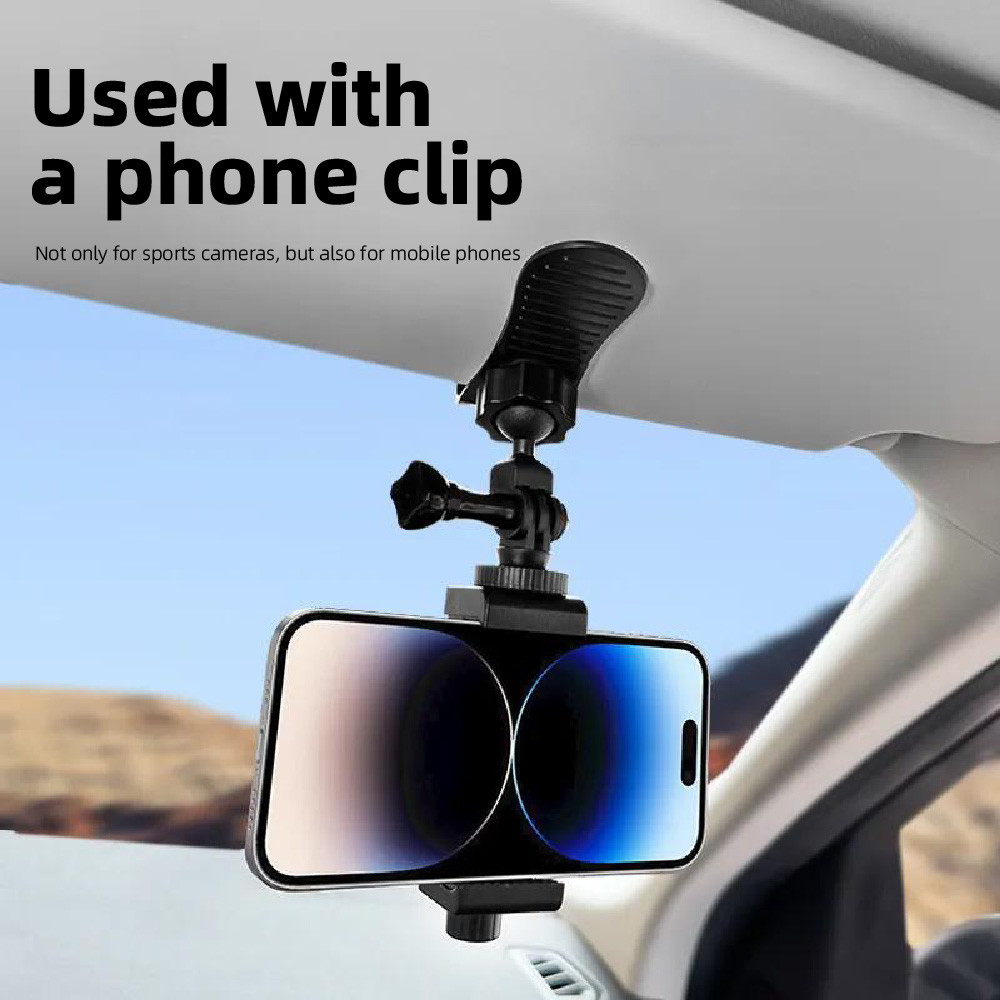 D Car Sun Visor Camera Mount For Insta360 Accessories GO3 Car Sunshade ...