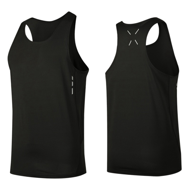 841#Men's Sports Dri-Fit Spandex Basketball Running Sleeveless Sando ...