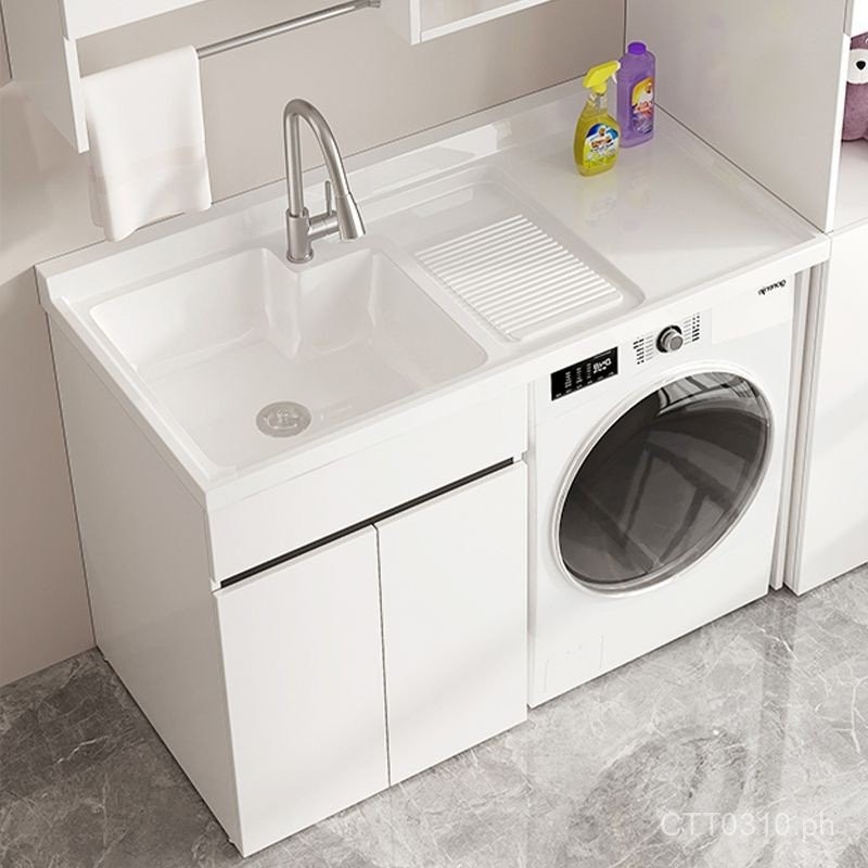 Washing Machine Balcony Balcony Laundry Sink Integrated Bathroom ...