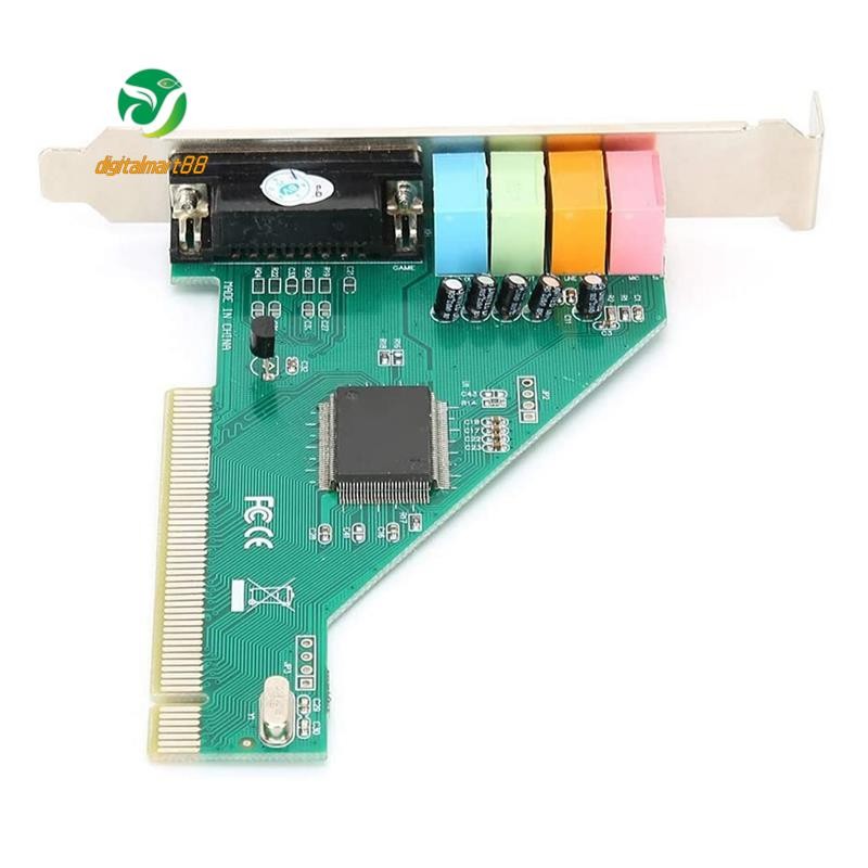 PCI Sound Card 4.1 Channel Computer Desktop Built-in Sound Card ...