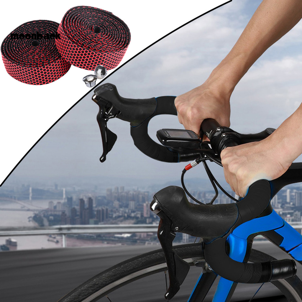 1 Pair Bicycle Handlebar Tape with Shock-Absorbing EVA Silicone, 215cm ...